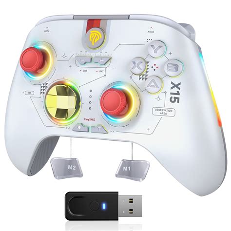 QUCOPRE Wireless Bluetooth Game Controller For PC Nintendo Switch Android IPhone With RGB