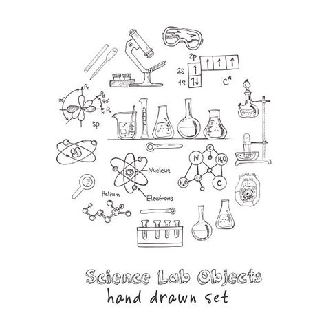 Chemistry Lab Drawing Illustrations Royalty Free Vector Graphics