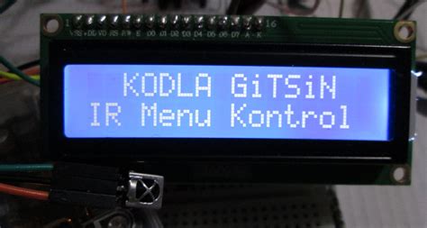 Arduino Ir Kumanda Ile Menü Kontrol