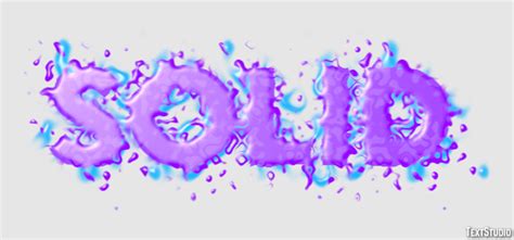Solid Text Effect And Logo Design Word