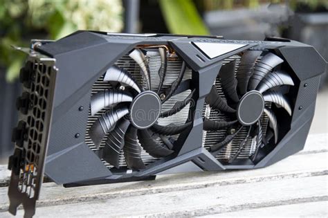 Side View Graphics Card With 2 Fans Stock Image Image Of Card Graphic 330902053