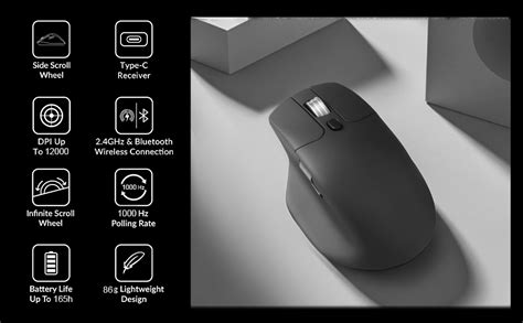 Keychron M6 All Silent Wireless Optical Mouse Tri Mode 2 4ghz