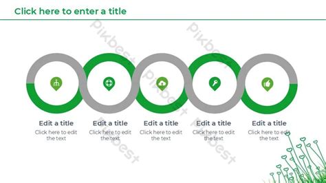 Simple Green Heart Shaped Grass Ppt Template Powerpoint Pptx Template