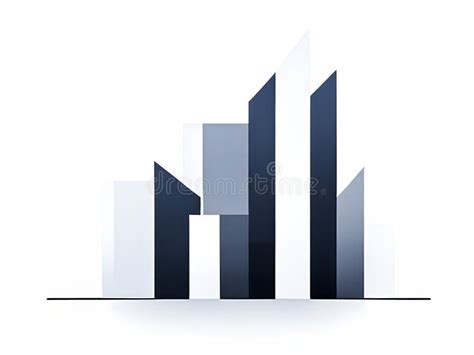 Minimalist Wallpaper Capturing The Essence Of Real Estate Objects In Simple Geometric Shapes