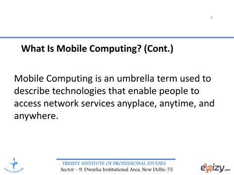 Bca Mobile Computing Basics Of Mobile Computing Ppt