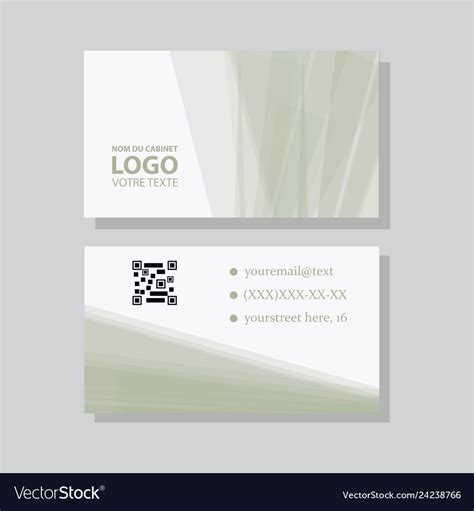 Simple Business Card With Logo Or Icon Royalty Free Vector