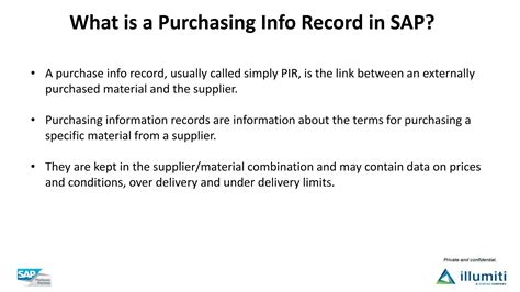Purchasing Info Record Creation En Sap Ecc Pptx