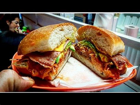 Unbelievable Delicious Mexican Tortas Street Food With Tons Of