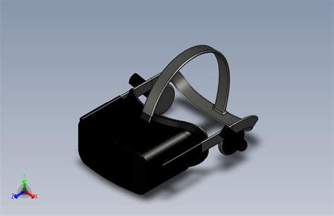 vr虚拟现实眼镜模型三维stp step 模型图纸下载 懒石网