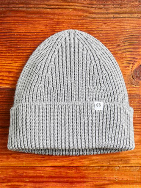 Merino Wool Watch Cap Beanie In Grey Blue Owl Workshop