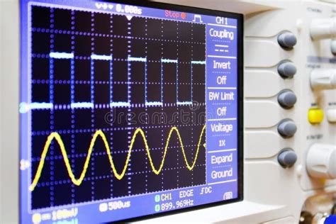 Wave On Oscilloscope Stock Image Image Of Industry Generated 71432799