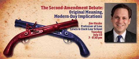 The Second Amendment Debate Original Meaning Modern Day Implications