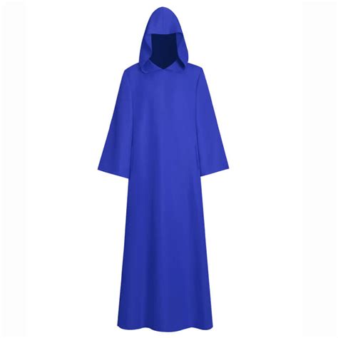 Blue Wizard Robe Shadow Wizard Money Gang Costume Cloak With Hooded Be