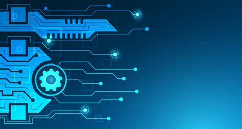 기하학적 추상 기술 배경 미래 선과 점 연결 디지털 데이터 및 빅 데이터 개념 Ep6 기어 기계 부분에 대한 스톡 벡터 아트 및
