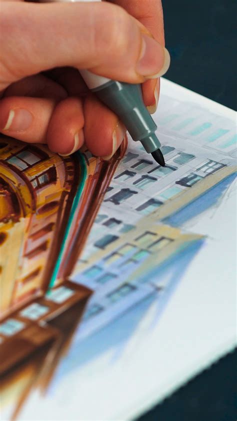 55 Render Using Markers Ideas Interior Design Sketches Interior