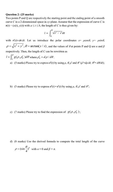 Solved Question Marks Two Points P And Q Are Chegg