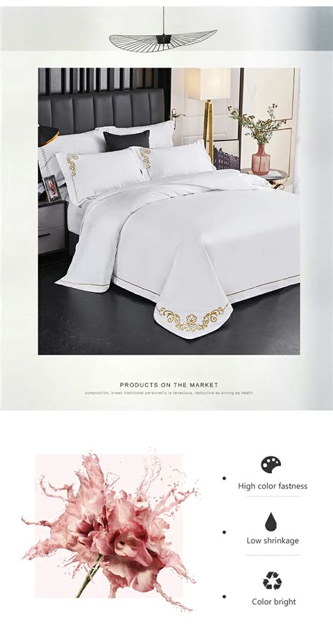 China White Hotel Bedding Setbed Sheet Bedding Set Manufacturer