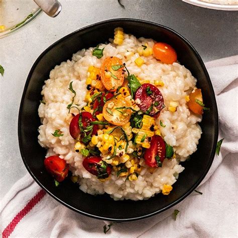 Summer Risotto With Grilled Corn And Tomatoes Life As A Strawberry