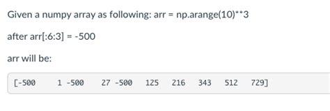 Solved Given A Numpy Array As Following Arr