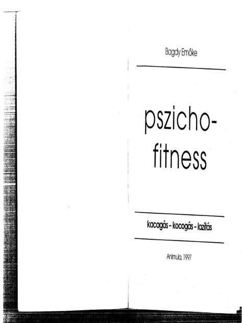 Bagdy Emoke Pszichofitness Pdf
