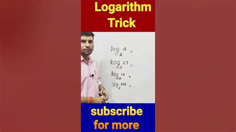 Logarithm Tricks Youtube