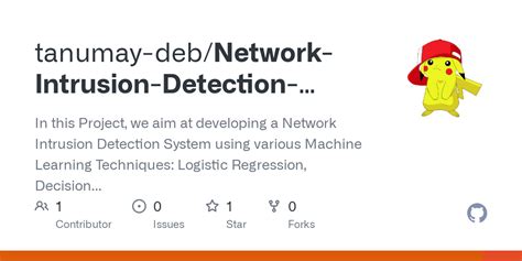 Github Tanumay Deb Network Intrusion Detection System Using Various Machine Learning