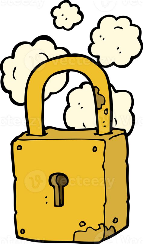 Cartoon Rusty Lock 44945809 Png