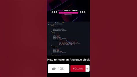 analogue clock using html and css follow for more cssanimation css
