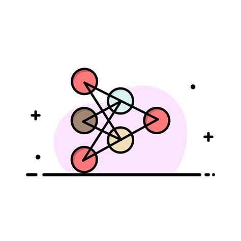 Learning Deep Algorithm Data Business Flat Line Filled Icon Vector Banner Template 17964400