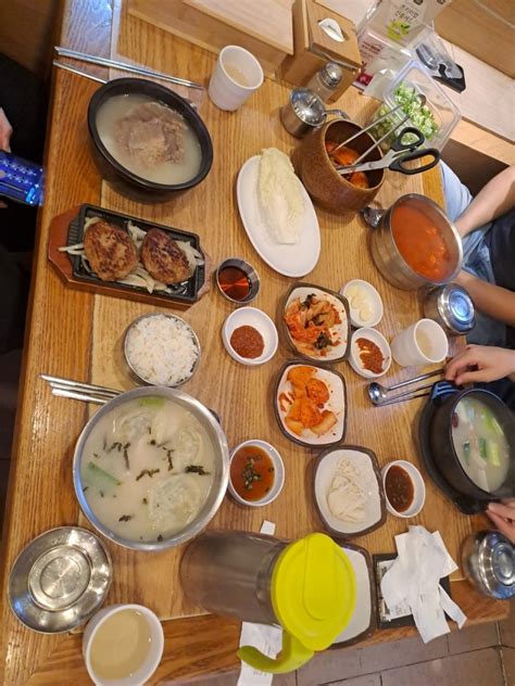 한촌설렁탕 부천 중동역 맛집에서 가족외식떡갈비 얼큰만두설렁탕 한촌탕 네이버 블로그