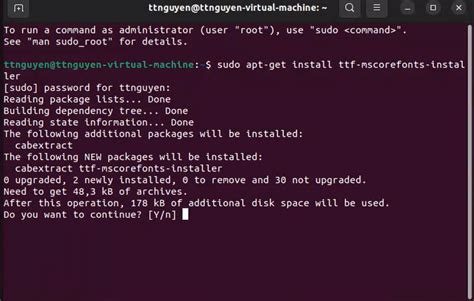 cài font chữ times new roman cho ubuntu 22 04