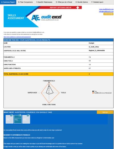 Ms Excel Skills Assessment Free Ms Excel Training Courses