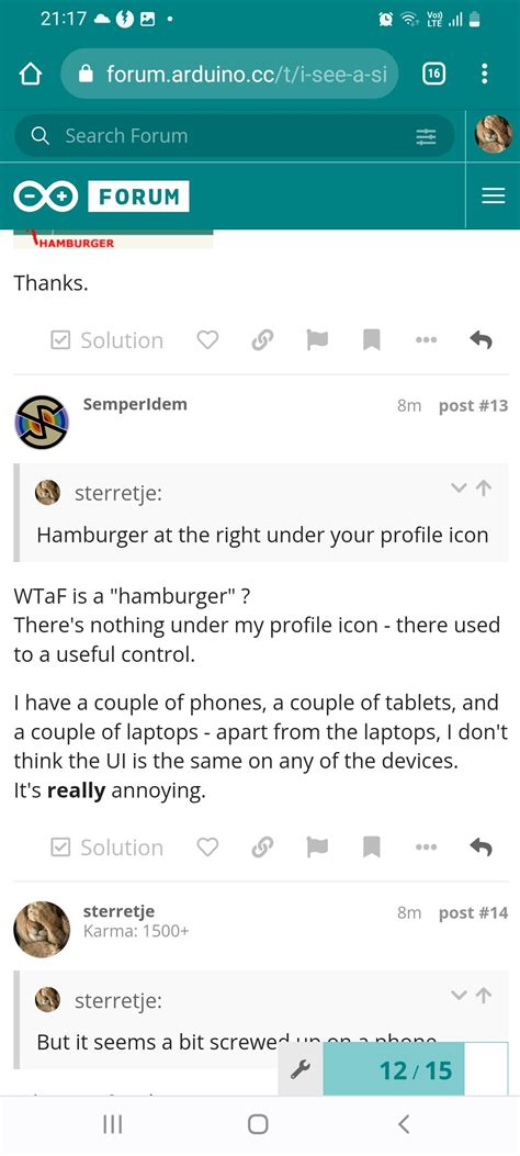I See A Side Bar Website And Forum Arduino Forum