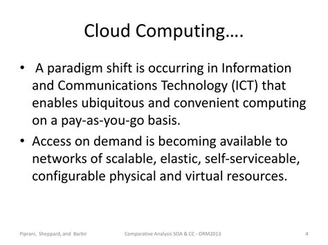 Ppt Comparative Analysis Of Soa And Cloud Computing Architectures Using Fact Based Modeling