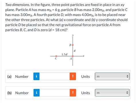 Solved Two Dimensions In The Figure Three Point Particles Chegg Com