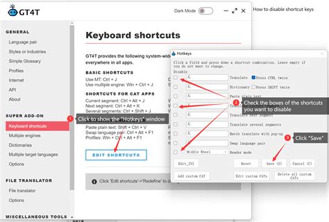 How To Disable Shortcut Keys Gt T Knowledge Base