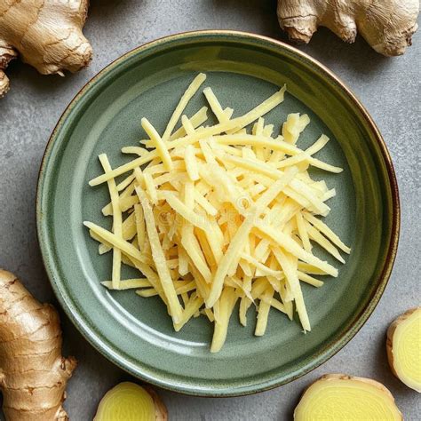 Fresh Julienne Ginger Root Stock Illustrations 9 Fresh Julienne