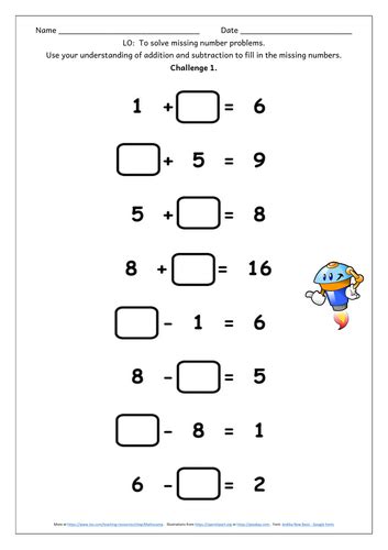 Addition And Subtraction Year 3 Y4 Y5 Maths Mastery Missing Number And Missing Digits Problems