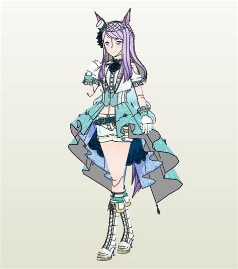 Uma Musume Mejiro Mcqueen Papercraft Paper Crafts Animated