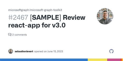 Sample Review React App For V30 · Issue 2467 · Microsoftgraph