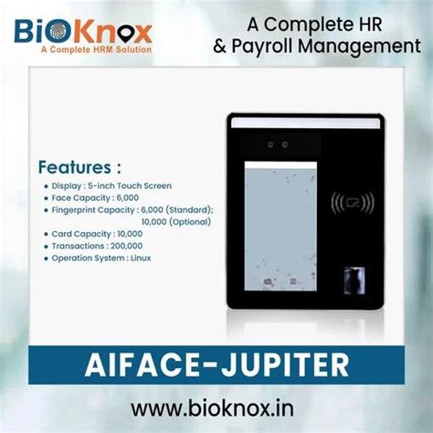 Essl Aiface Jupiter High Speed 3d Face And Finger Biometric Optical Sensor At Best Price In