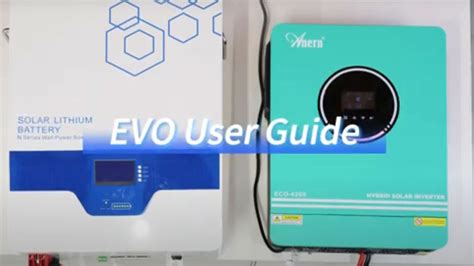 Communication Settings Of An Evo Series Inverter And N Series Lithium