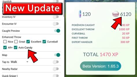 PGSharp New Beta Version 1 65 3 Update PGSharp New Auto Candy Feature Unlimited Pokemon