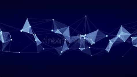Futuristic Global Network Connection Structure Science Background Concept 3d Rendering Stock