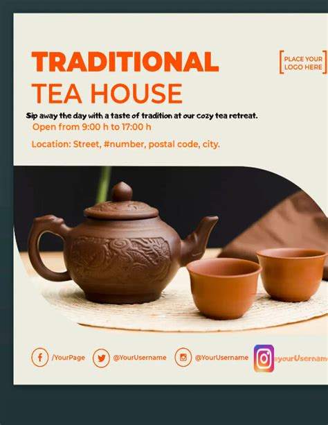 Tea Design Flyer Template Postermywall