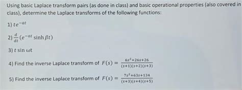 solved using basic laplace transform pairs as done in
