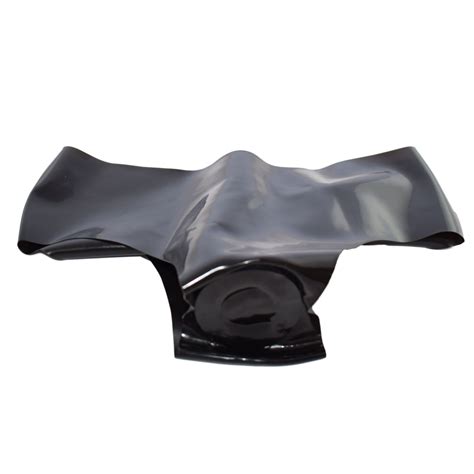 Rubberfashion Latex Hot Pants Short Sexy Rubber Briefs Mini Latex Briefs With Inner Dildo Latex