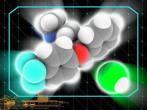 Fluoxetine Hydrochloride Drug Molecule Photograph By Laguna Design