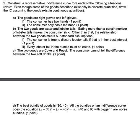 2 construct a representative indifference curve fore