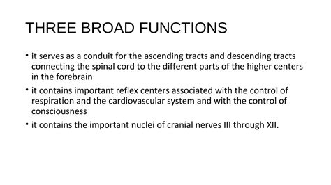 Functional Anatomy Of Brainstem And Clinical Correlates Ppt